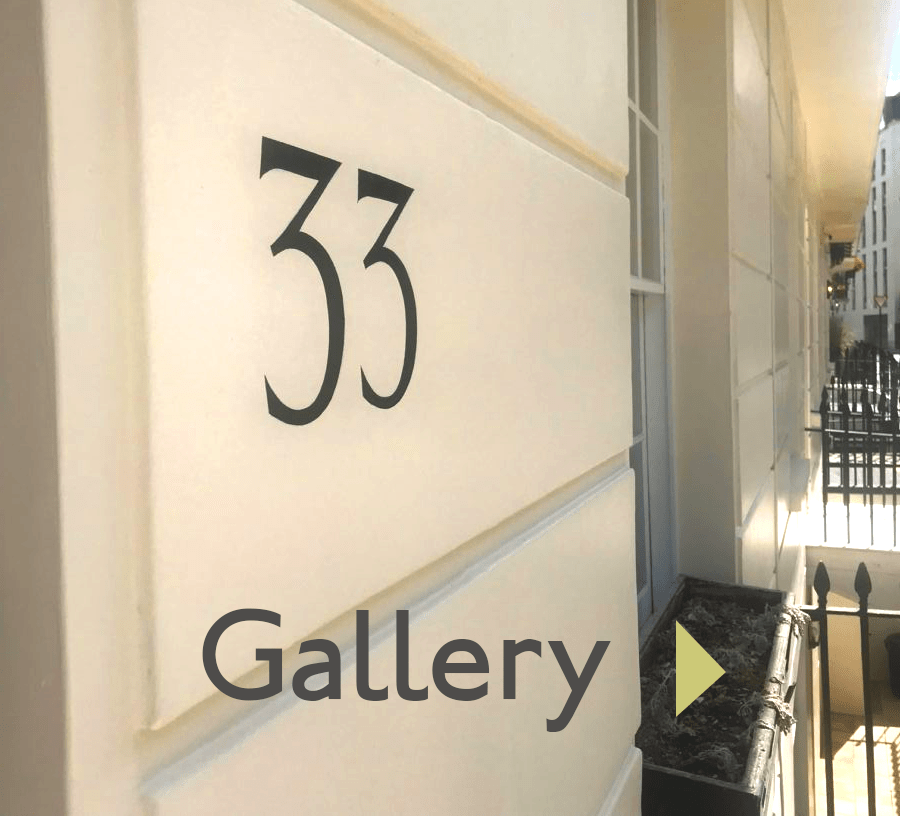House numbers – hand painted by NGS of London | NGS Sign lettering ...