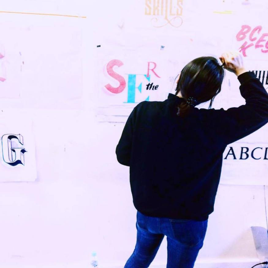 Le Labo Sign Gilding moments NGS London - NGS Sign lettering & writing.