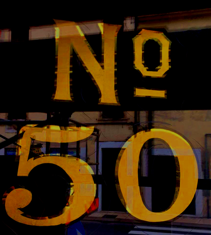 Modern Traditional sign writer. House numbers glass gilded. Sign ...