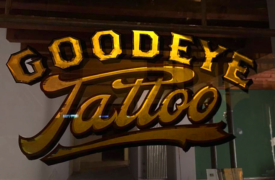 Modern Traditional sign writer. House numbers glass gilded. Sign ...