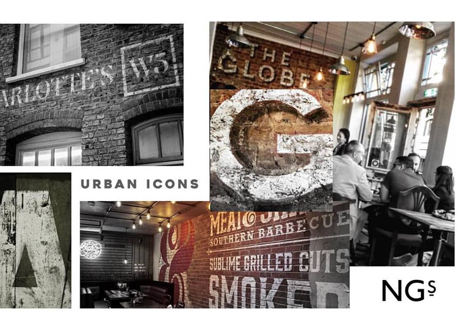 Modern Traditional sign writer. House numbers glass gilded. Sign ...