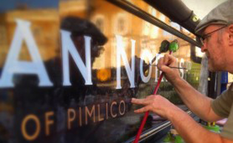 NGS Copperplate Font Creation: London Beard Company Sign Writing - NGS ...