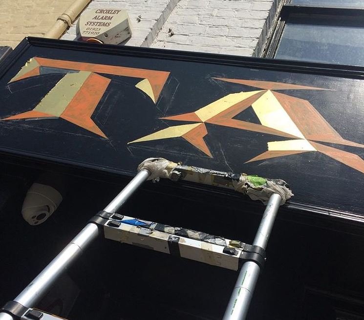 NGS Copperplate Font Creation: London Beard Company Sign writing | NGS ...