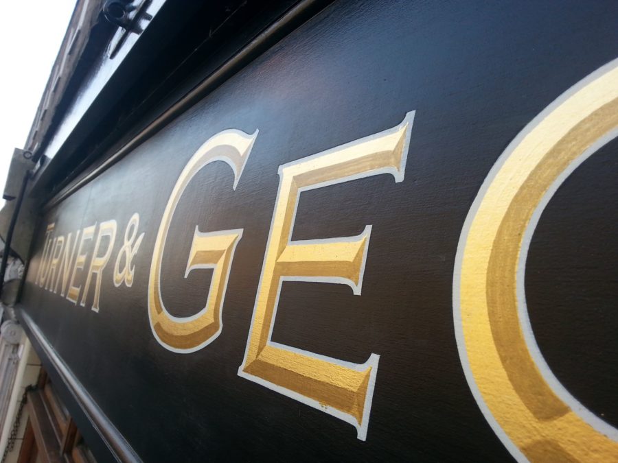 Best of London sign writing by Nick the Signwriter