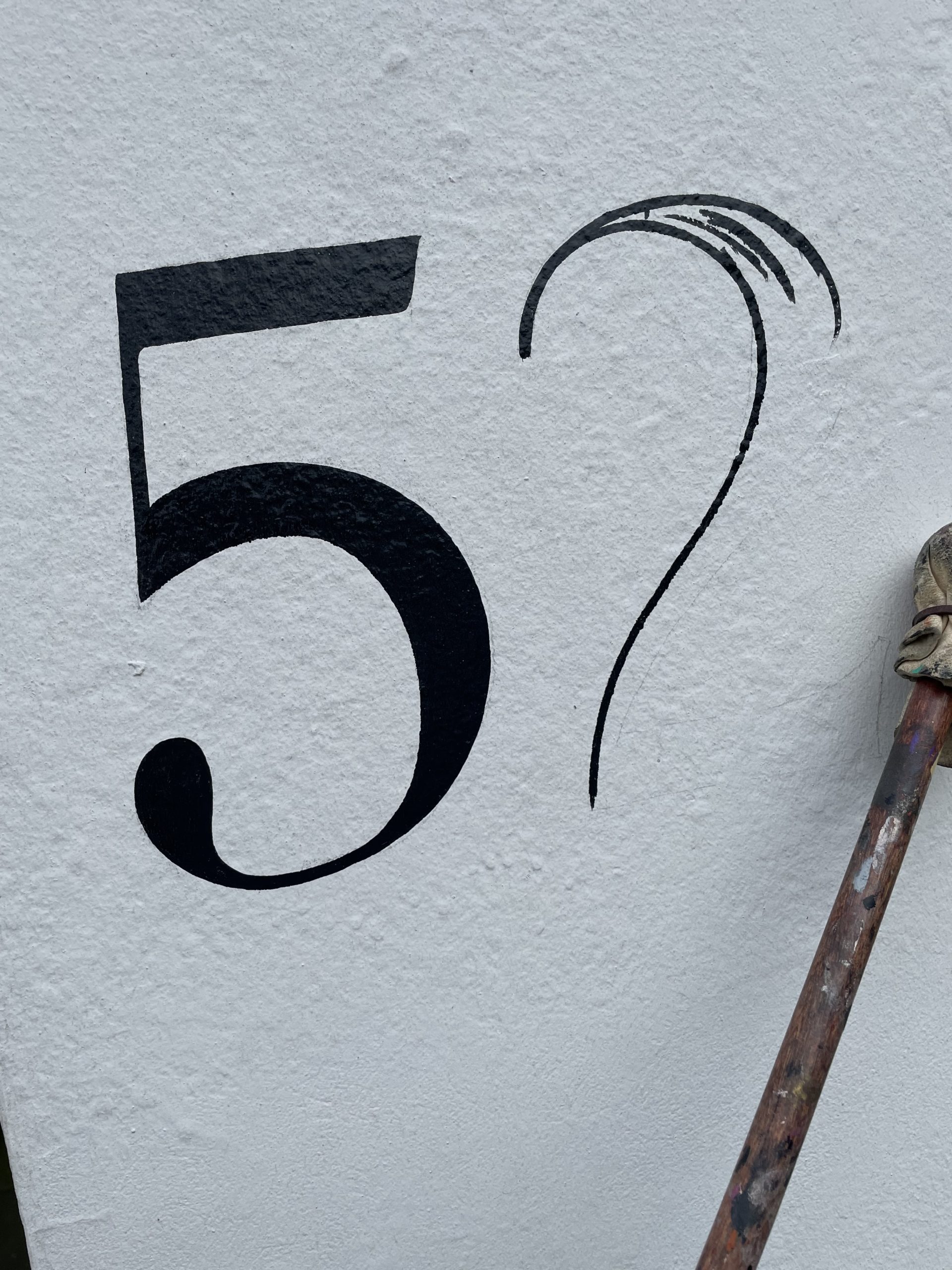 House numbers – hand painted by NGS of London | NGS Sign lettering ...